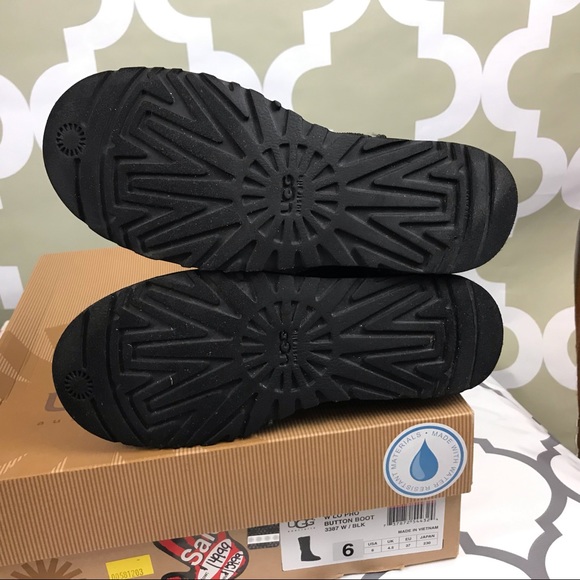 UGG | Shoes | Ugg Australia Lo Pro Button Boots In Black Suede | Poshmark